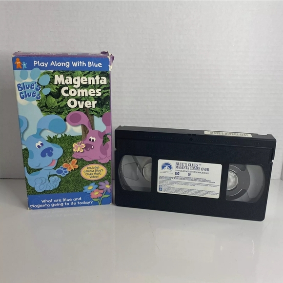 Nickelodeon | Media | Blues Clues Magenta Comes Over Vhs Tape 200 ...